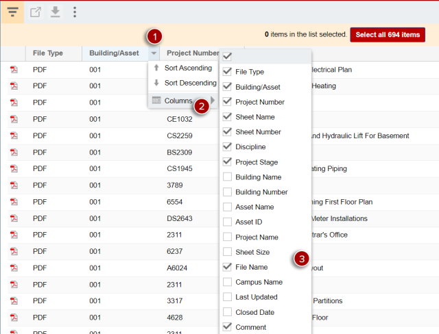 Customizing and Saving Views in SIMS | Facilities Information and Technology Services